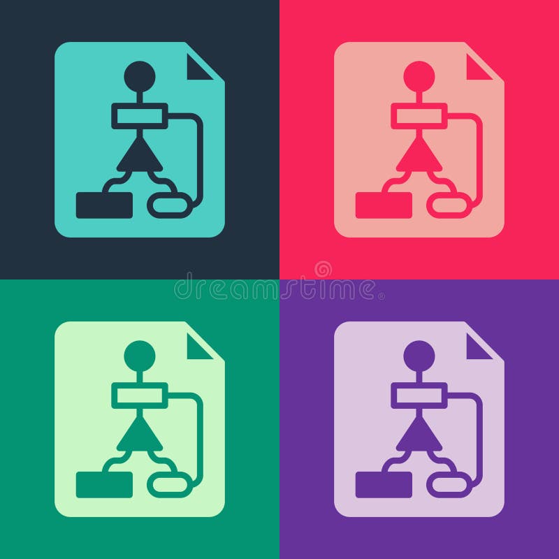 Retro Flowchart Illustration Stock Illustrations – 214 Retro Flowchart ...