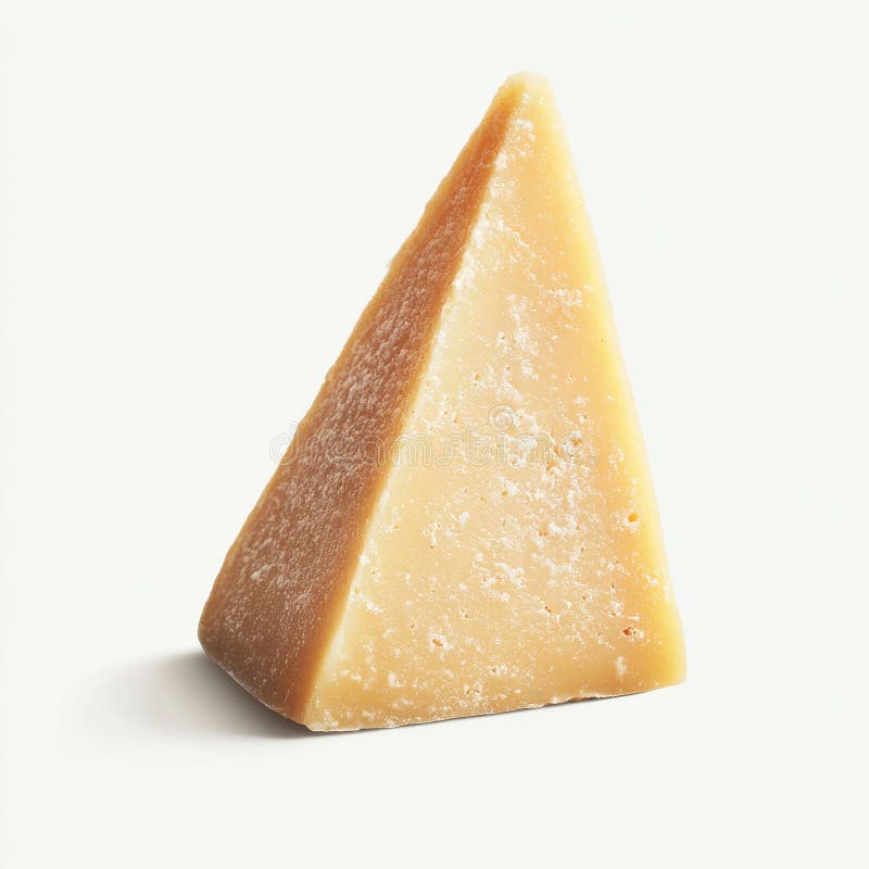Pop-art Triangle of Parmesan Cheese, Isolated on White Stock Photo ...