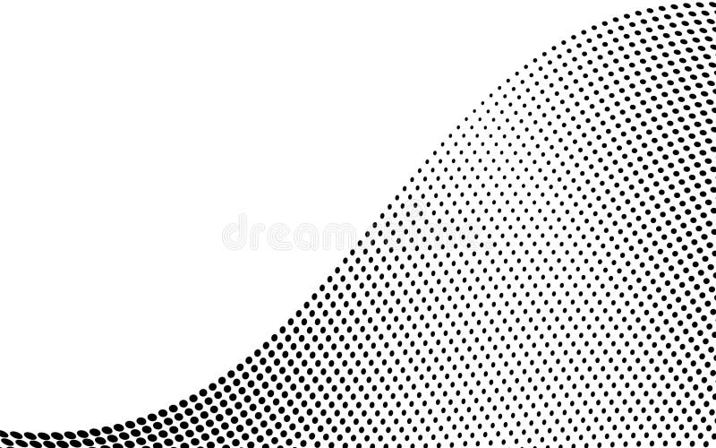 Pop Art Wave Gradient. Halftone Dots Fade Pattern. Black White Comic ...