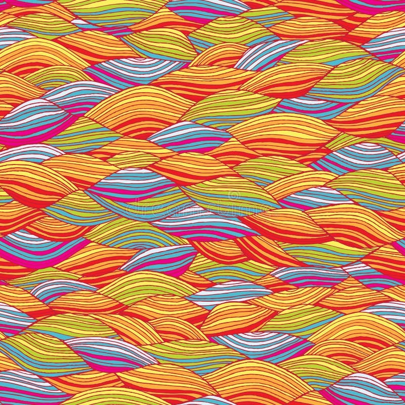Pop-art Waves Seamless Pattern Stock Vector - Illustration of seamless ...