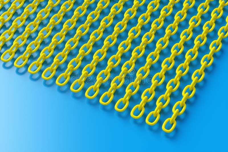 Pop art of yellow chains stock illustration. Illustration of copy ...