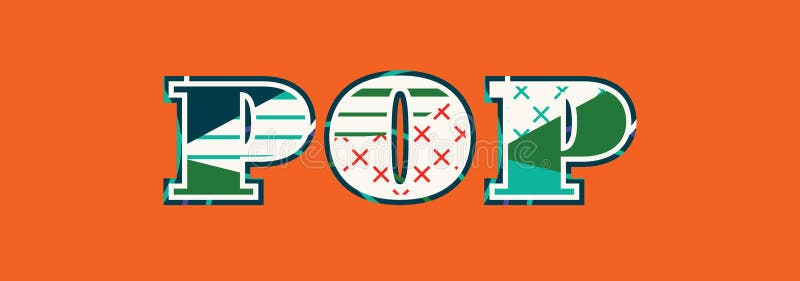 Pop Culture Concept Word Art Illustration Stock Vector - Illustration ...