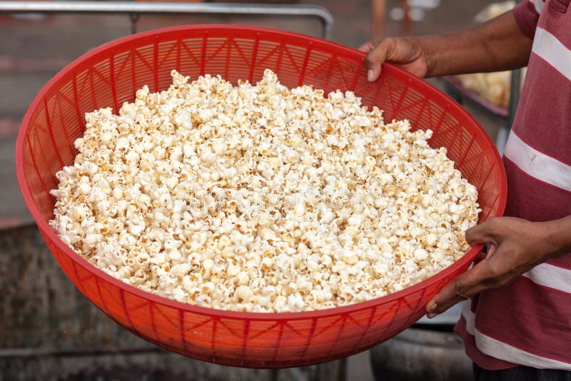 Pop corn stock photo. Image of basket, salty, maize, market - 40880462