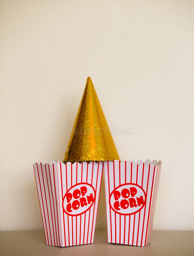 Pop corn boxes. stock photo. Image of carton, fluffy - 37483548