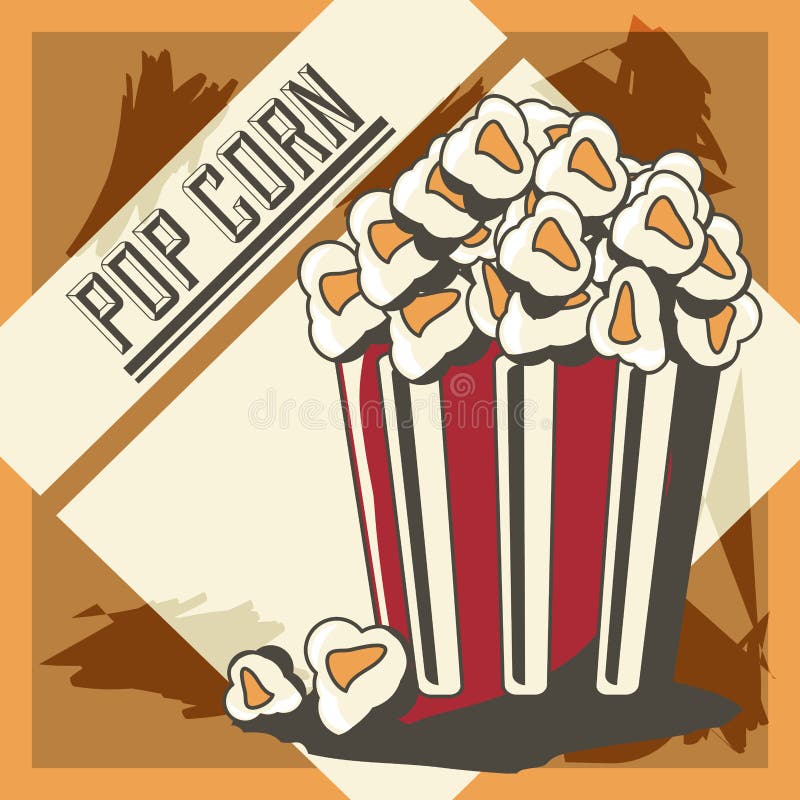 Pop corn design stock vector. Illustration of eating - 114715710