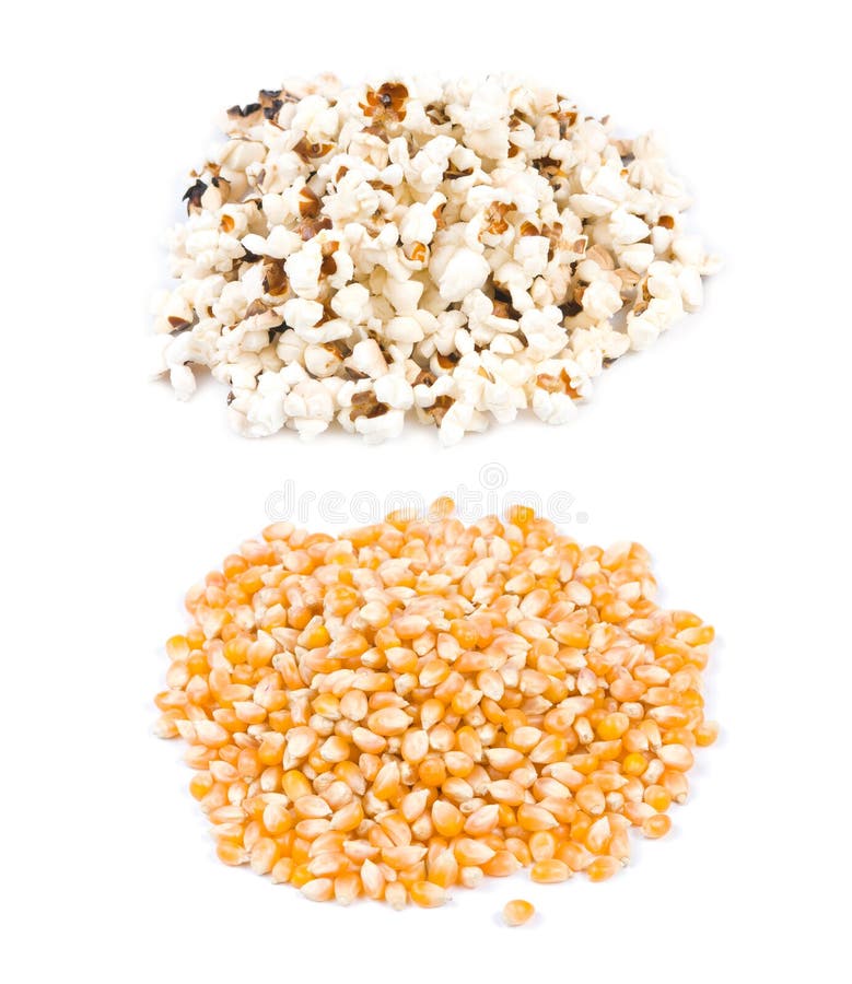 Pop Corn, before and after Pop Stock Photo - Image of entertainment ...