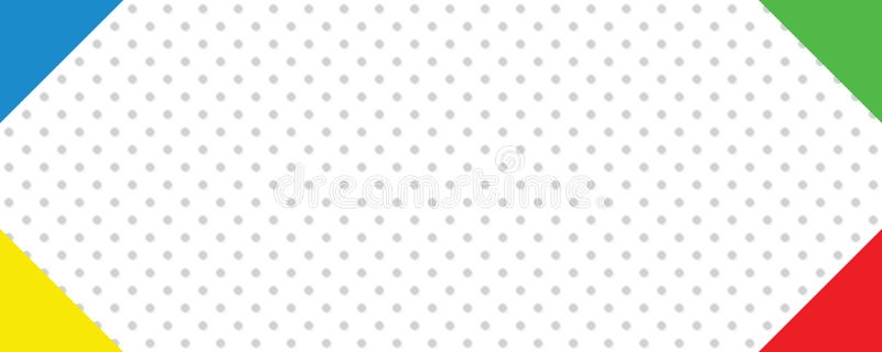 Retro Background with Primary Colours, Panorama Format Stock ...