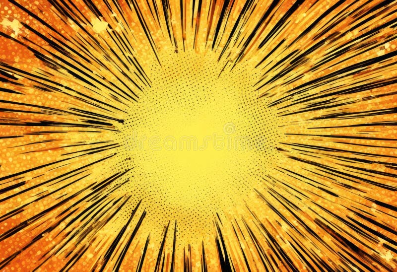 Pop Dot Art Style Background Halftone Comics Rays Comic Book Superhero ...