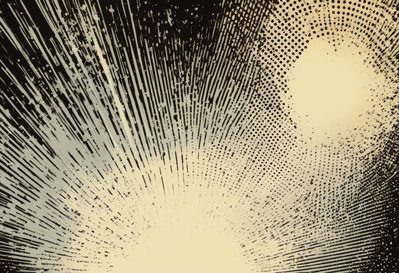 Pop Dot Art Style Background Halftone Comics Rays Comic Book Superhero ...