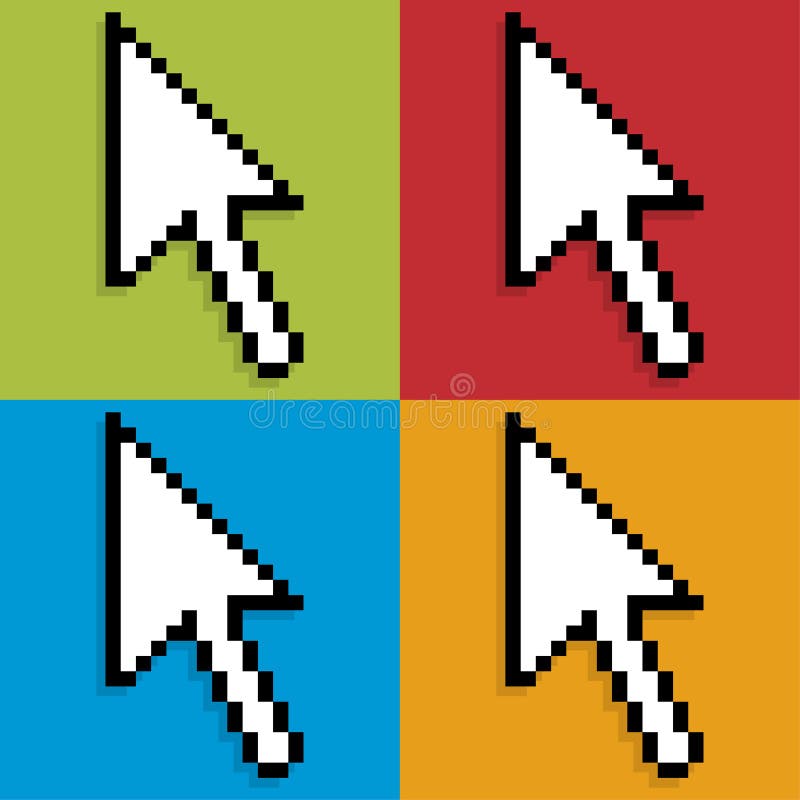 Muspekare vektor illustrationer. Illustration av skalbar - 6333566