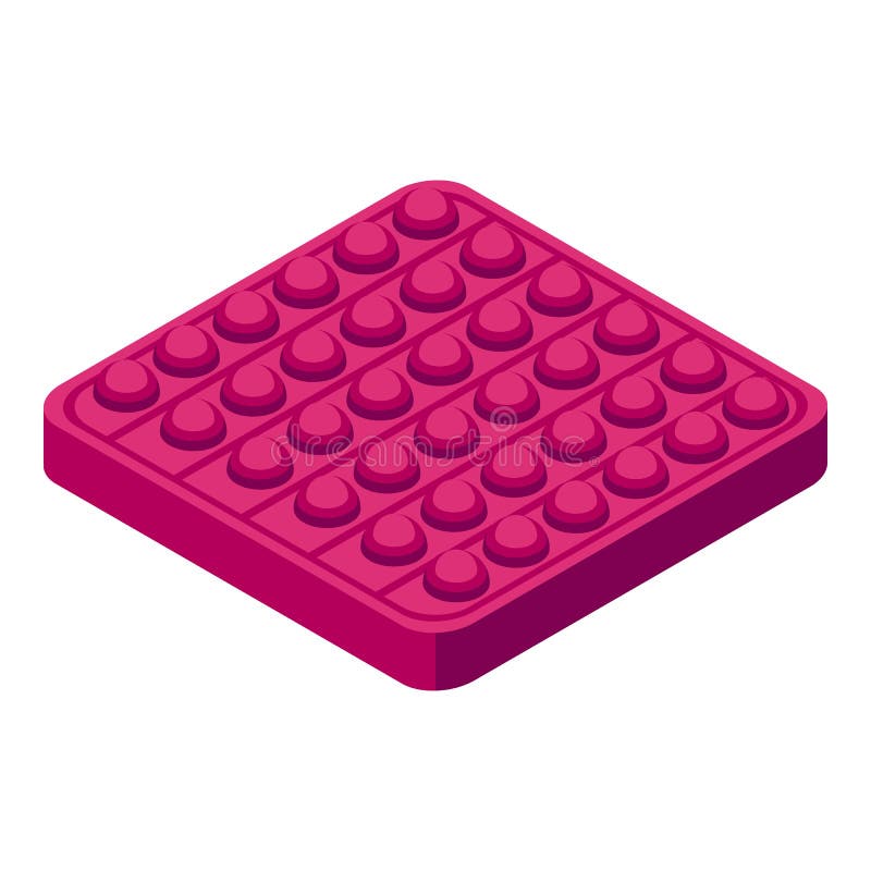 Pop Fidget Icon Isometric Vector. Popit Toy Stock Vector - Illustration ...