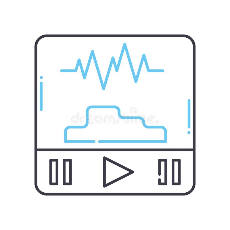 Pop Filter Line Icon, Outline Symbol, Vector Illustration, Concept Sign ...