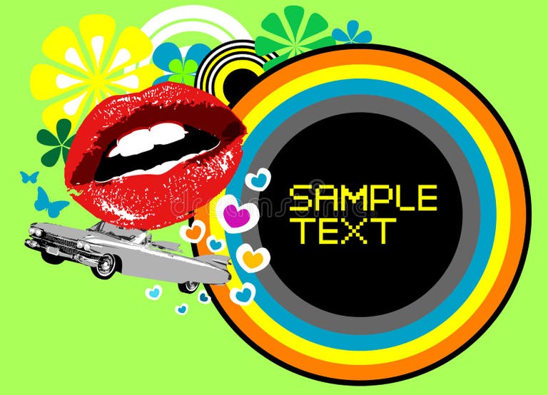 Pop frame vector stock vector. Illustration of romantic - 3657733