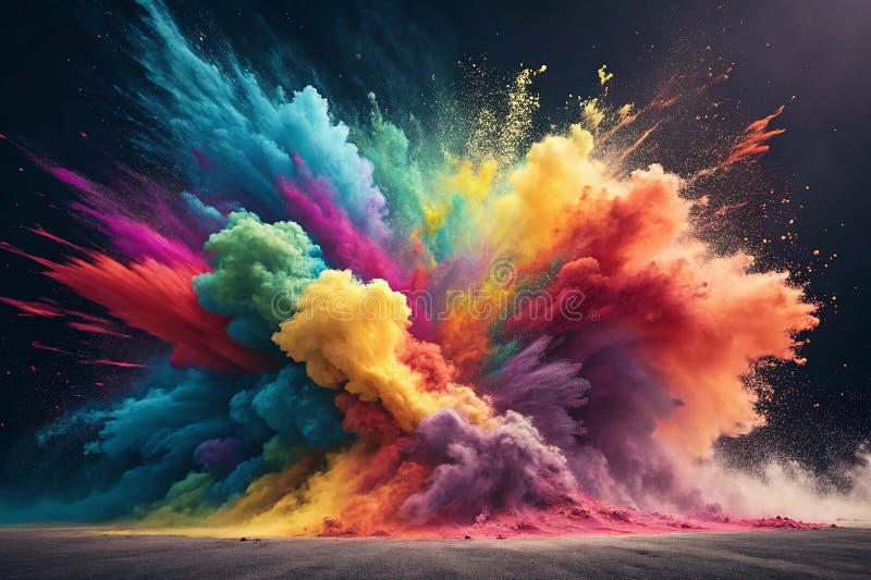 Pop Modern Design Colorful Background Explosion of Colors Vibrant ...
