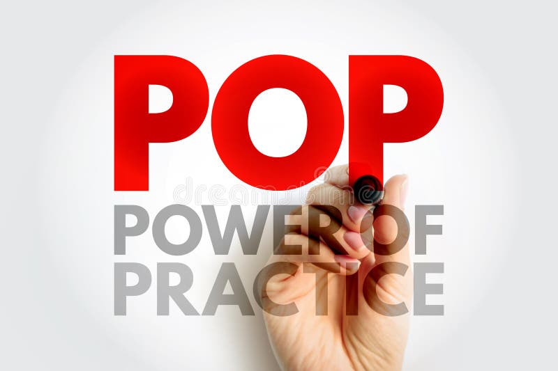 Pop Power Practice Acronym Business Concept Background Stock Photos ...