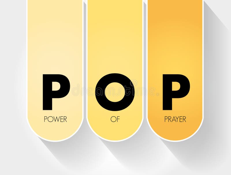 POP - Power of Prayer Word Cloud, Concept Background Stock Illustration ...