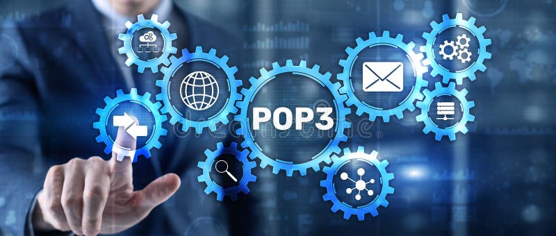 Pop3 Protocol. it Technology Internet Concept Stock Image - Image of ...