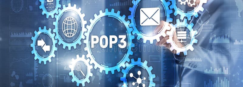 Pop3 Protocol. it Technology Internet Concept Stock Image - Image of ...