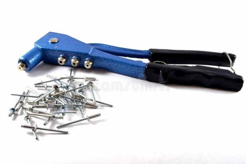 Pop rivet gun stock photo. Image of silver, pistol, detail - 77127576