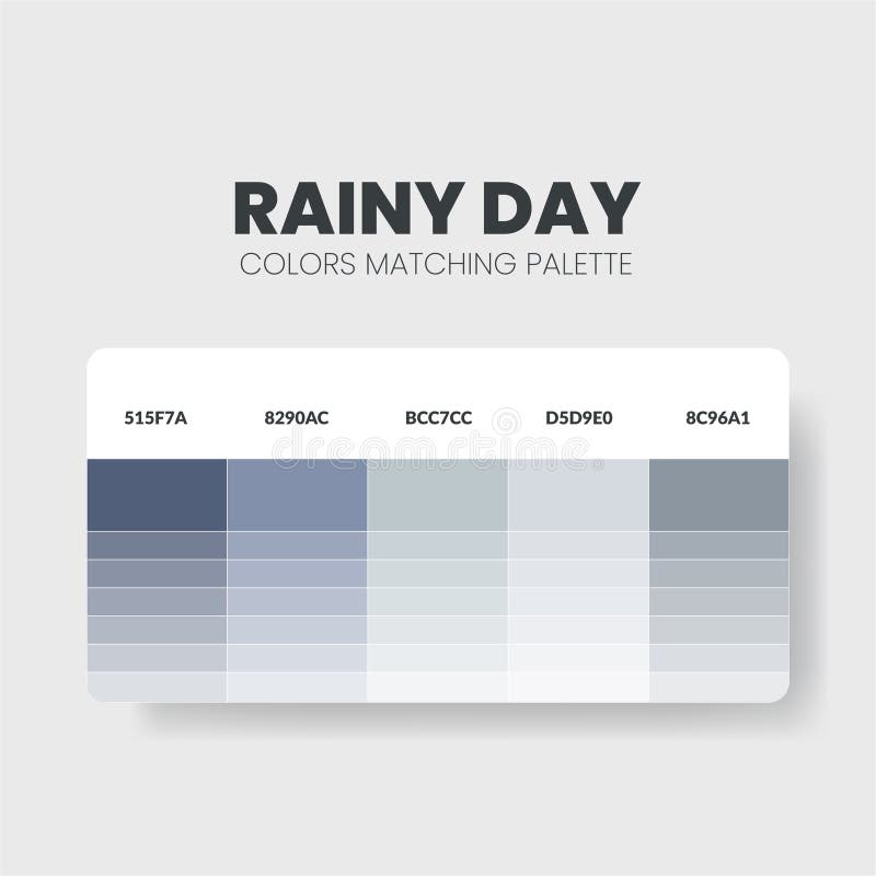 Rainy Day Color Scheme. Color Trends Combinations and Palette Guide ...