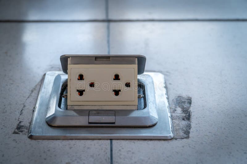 Pop-Up Ground Power Supply Invisible Electrical Outlet Power Stock ...