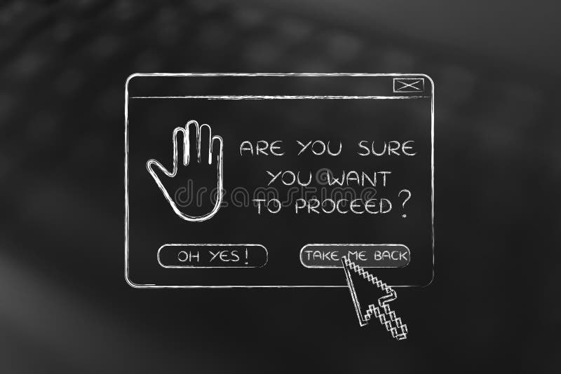 Pop-up Question about Proceeding and Pointer on the Negative Ans Stock ...