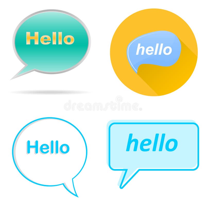 Pop-up Window Ms with the Words HELLO, the Pop-up Window Icon is Blue ...