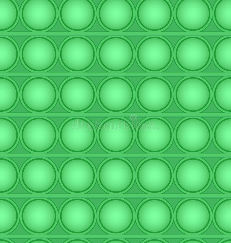 Pop It Viral Fidget Toy Green Seamless Pattern Vector Stock Vector