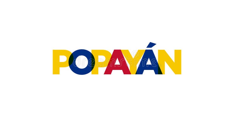 Popayan in the Colombia Emblem. the Design Features a Geometric Style ...