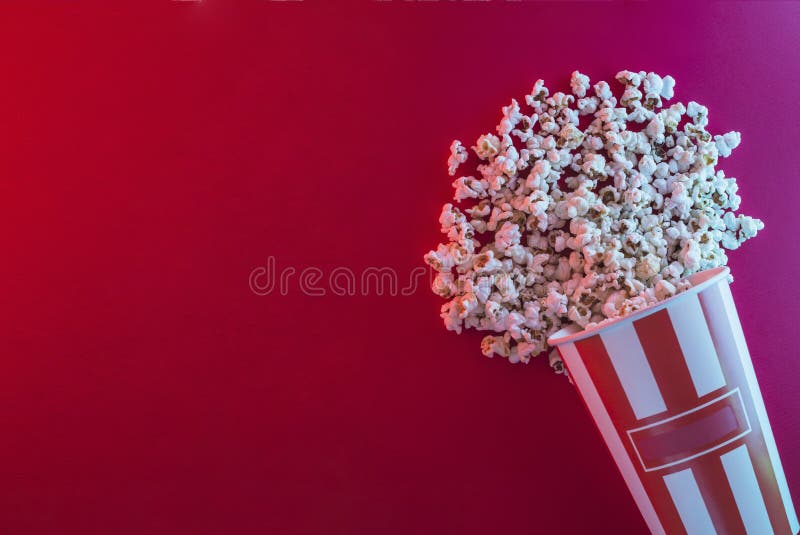 Popcorn Background Cinema Concept. High Quality Photo Stock Image ...