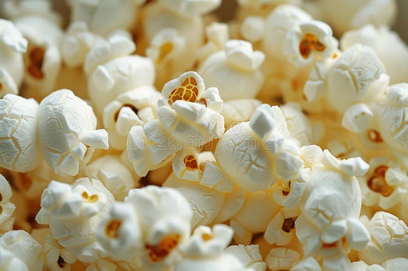 Popcorn Background a Creative Display of Popped Corn Kernels for a ...