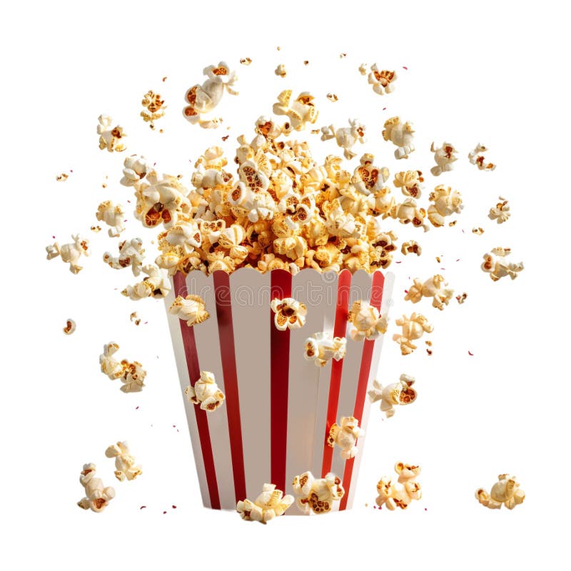 Popcorn in a Bag on Transparent Background - Ai Generated Stock ...