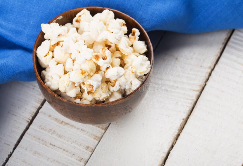 Popcorn in bowl stock image. Image of appetizer, fresh - 34820987