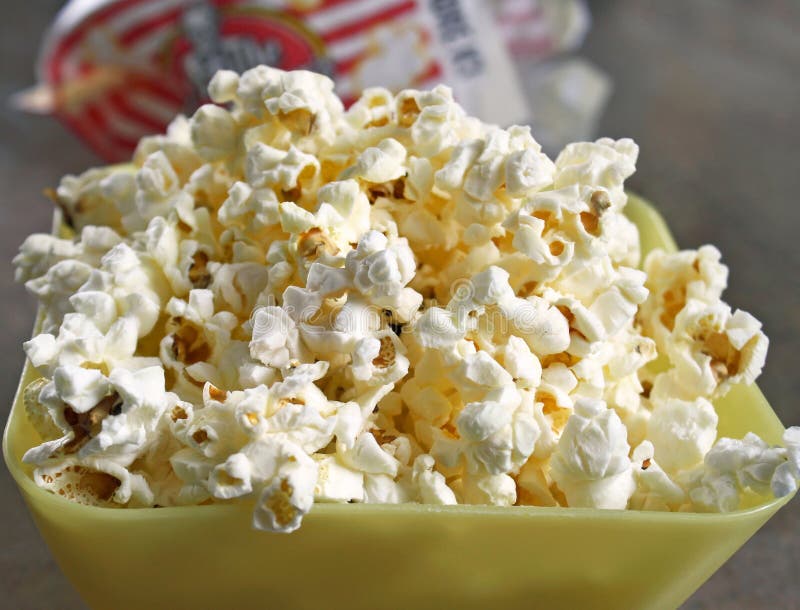 Popcorn stock image. Image of calorie, microwaved, serving - 38450981
