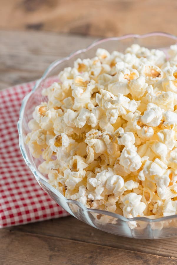 Popcorn in bowl. stock image. Image of butter, entertainment - 61411687