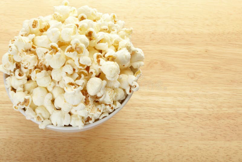 Popcorn in bowl stock image. Image of snack, fluffy, corn - 35348161