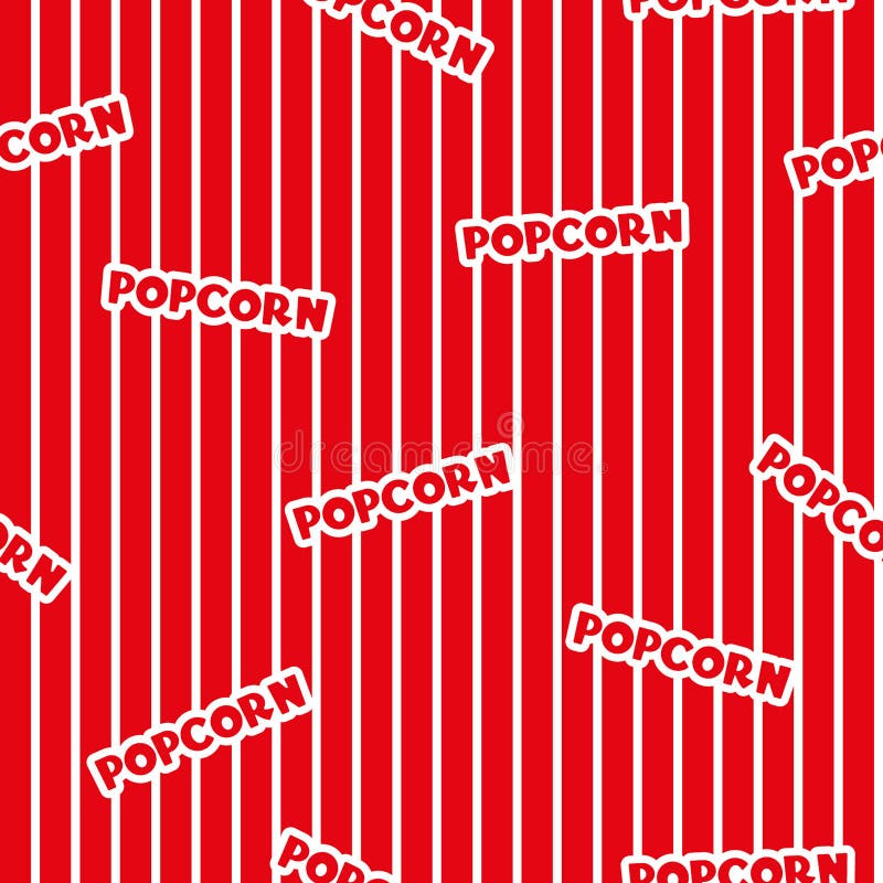 Popcorn Box Seamless Pattern for Packaging, Boxes, Clothes Stock Vector ...