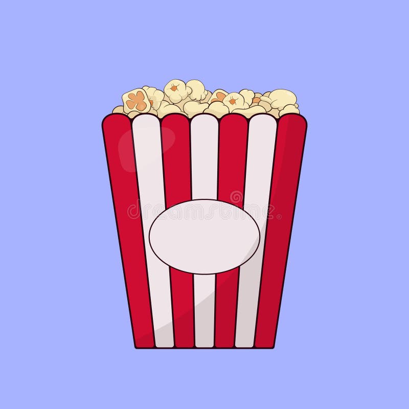Popcorn Box Vector Illustration Popcorn Icon Stock Vector ...