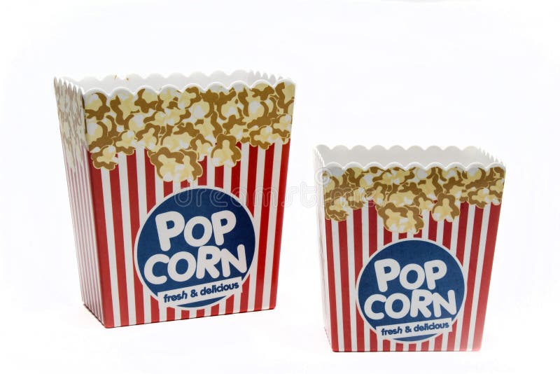 Popcorn boxes stock photo. Image of candies, container - 93835032
