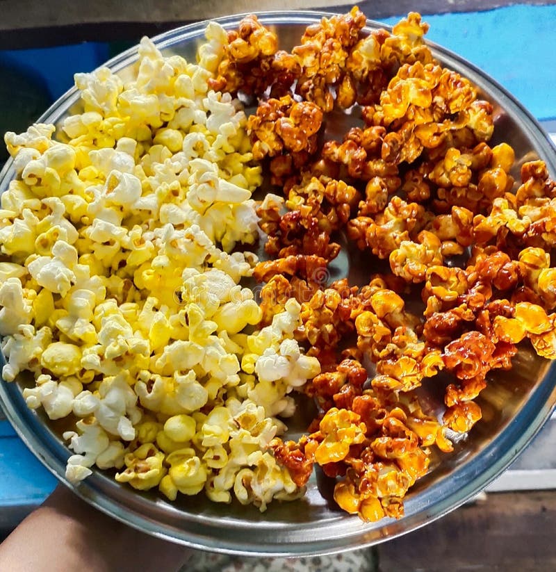 Popcorn and Caramelize Popcorn Food Love Photography Stock Image ...