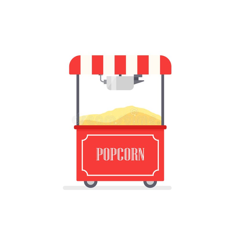 Popcorn Cart Stock Illustrations – 1,599 Popcorn Cart Stock ...