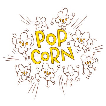 Popcorn Lettering Stock Illustrations – 587 Popcorn Lettering Stock ...