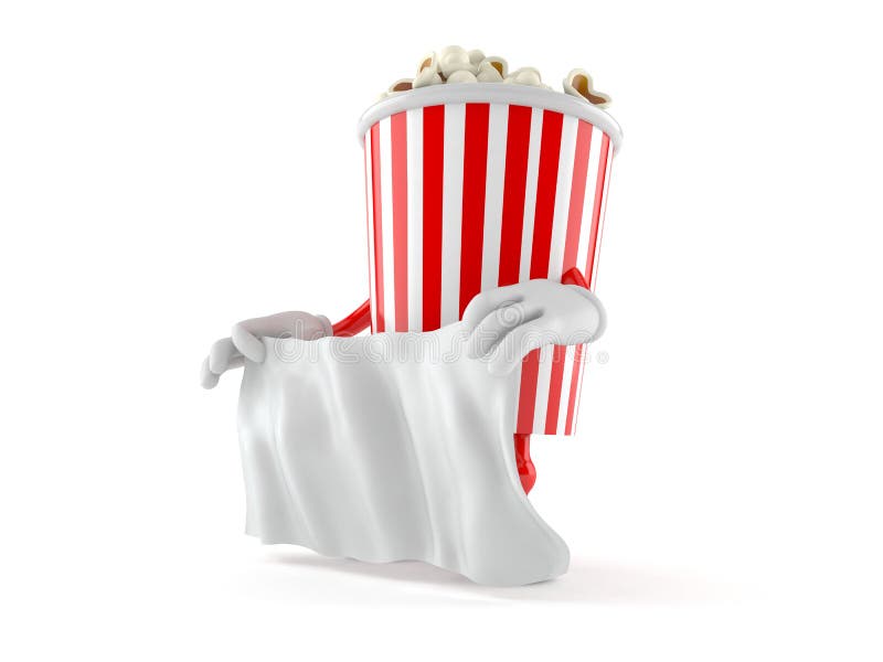 Popcorn Character Looking at Question Mark Symbol Stock Illustration ...