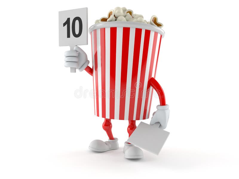 Popcorn Character Looking at Question Mark Symbol Stock Illustration ...