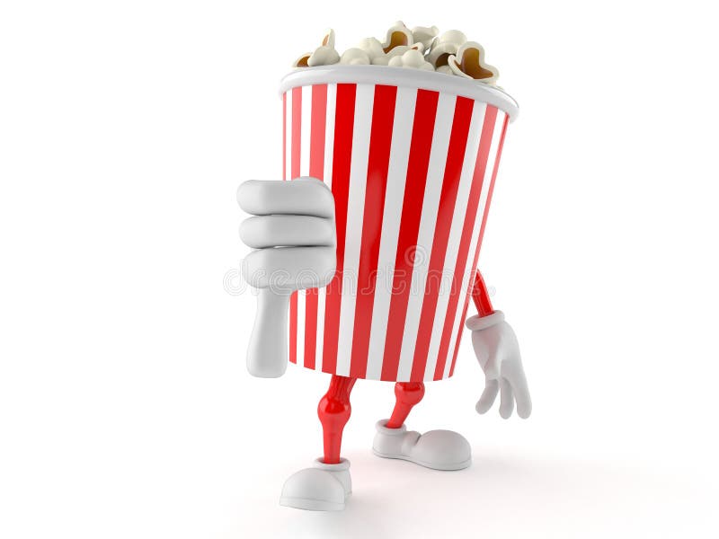 Popcorn Character Looking at Question Mark Symbol Stock Illustration ...