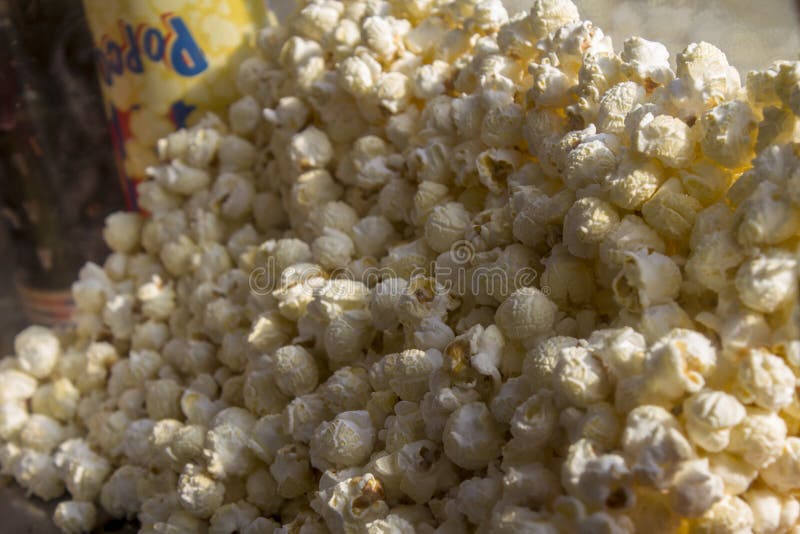 A Lot of Popcorn. Popcorn in the Park. Stock Photo - Image of sweet ...