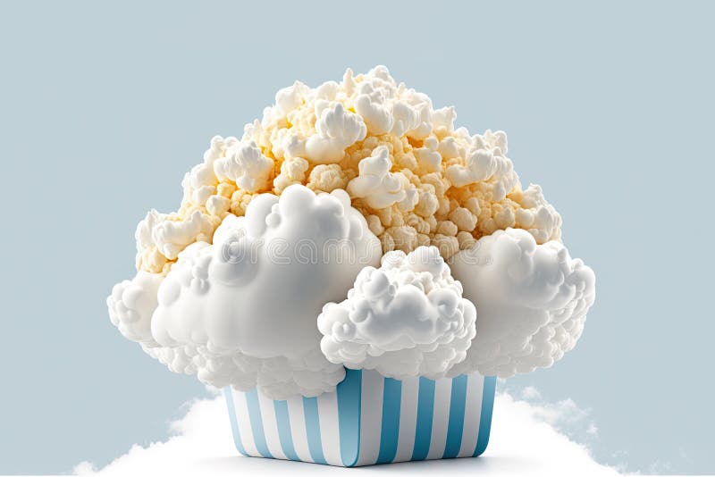 Popcorn Cloud Stock Illustrations – 329 Popcorn Cloud Stock ...
