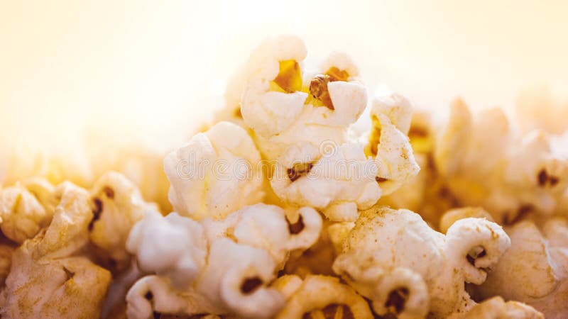 Popcorn with Close-up Macro Shot Stock Image - Image of appetizer ...