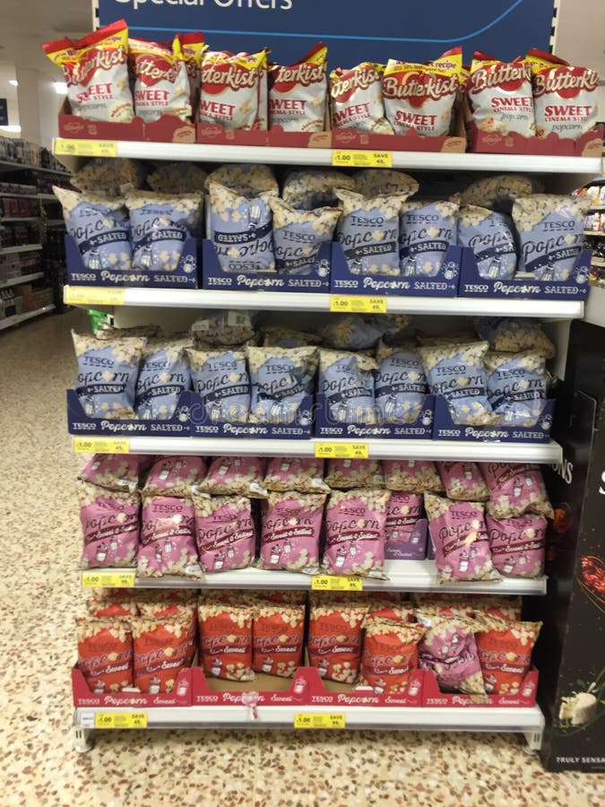 Popcorn display editorial photography. Image of sweet - 52868052