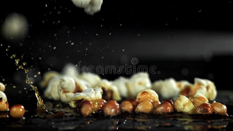 Popcorn Explodes in the Pan. Filmed on a High-speed Camera at 1000 Fps ...